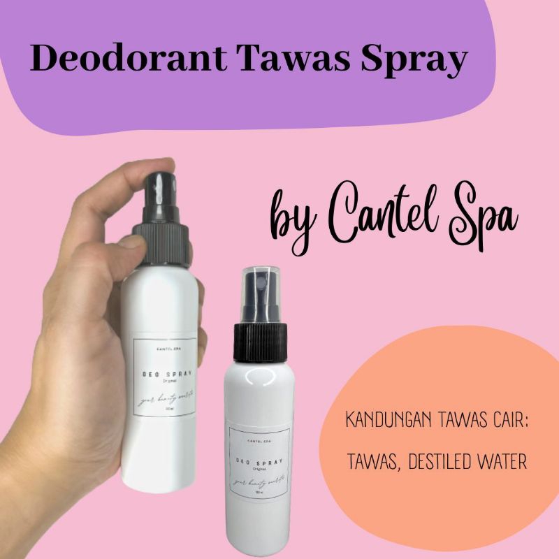 Jual Deodoran Spray Tawas - Deodoran Tawas Spray - Deo Spray - 100ml ...