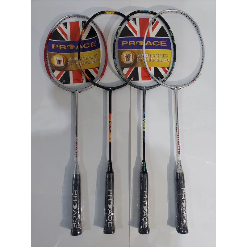 Jual Raket Badminton Merk Pro Ace Stroke Series + Bonus Baju dan Senar ...