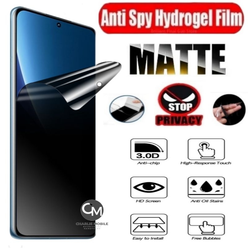 Jual Anti gores Hydrogel spy matte privacy screen protector Redmi Note 10 4G 10s 10 5G 10 Pro ...