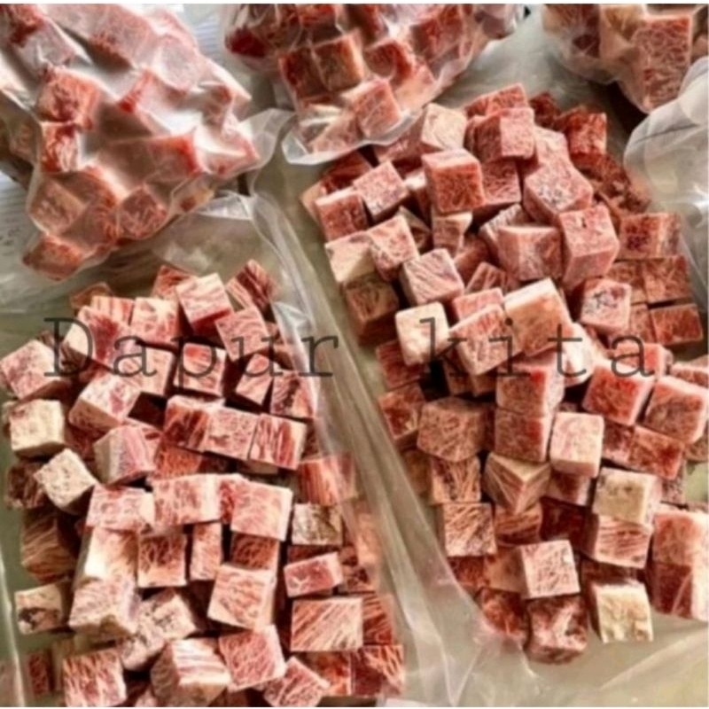 Jual Saikoro beef wagyu meltique 500gr / saikoro beef 500 gr | Shopee ...