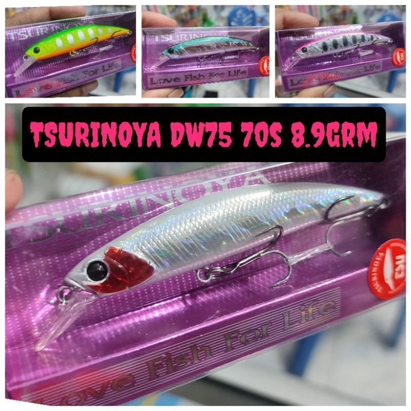 Jual Minow TSURINOYA DW75 70s 8.9.grm & 80s 12gr | Shopee Indonesia