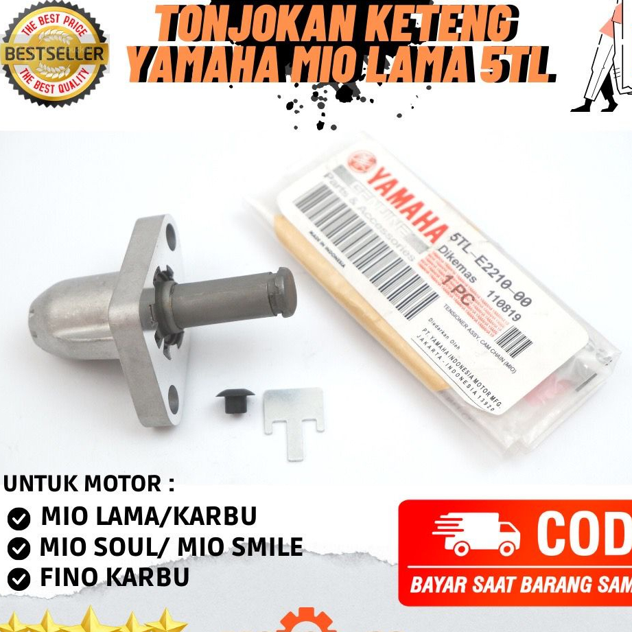 Jual ORI (5TL-E2210-00) Tonjokan Keteng Asli Original Yamaha Tensioner ...