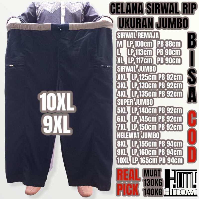 Jual Celana Oversize Jumbo Sirwal Komprang Pangsi Suja Haji Umroh Muslim 10XL 9XL 8XL 7XL 5XL ...