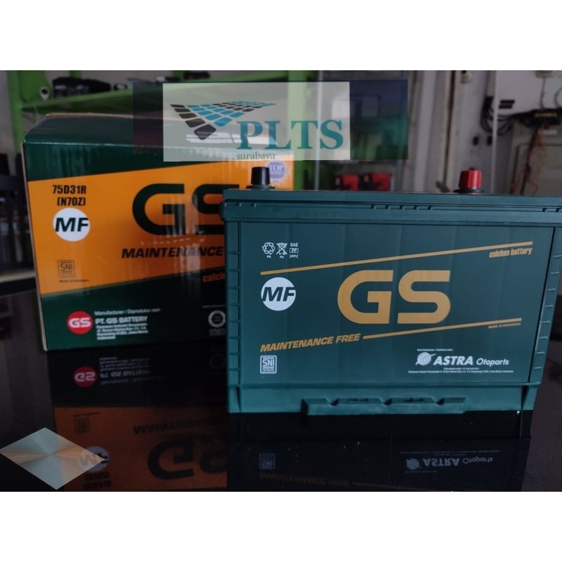 Jual Aki kering GS astra original MF N70Z 12v 75ah | Shopee Indonesia
