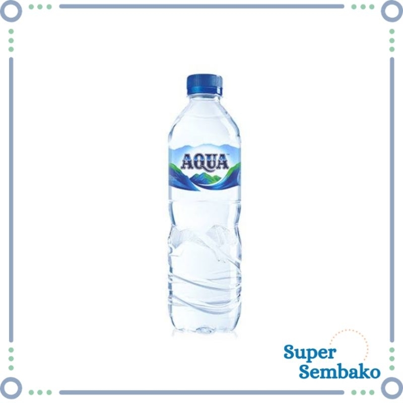 Jual AIR MINERAL AQUA BOTOL SEDANG 600ml | Shopee Indonesia