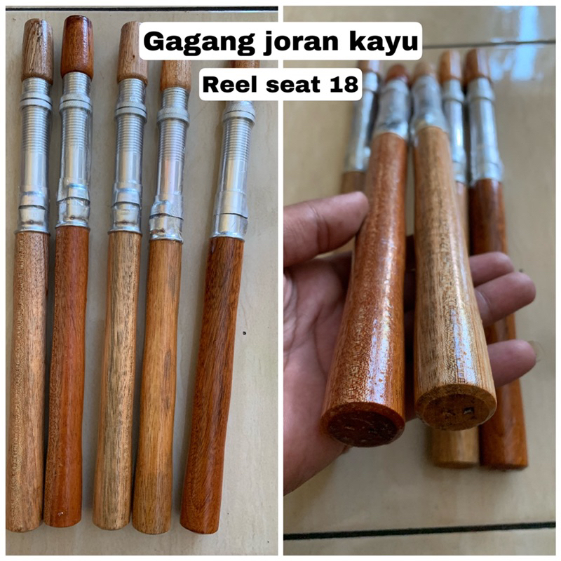 Jual Gagang joran kayu reel seat 18 alumunium polos | Shopee Indonesia