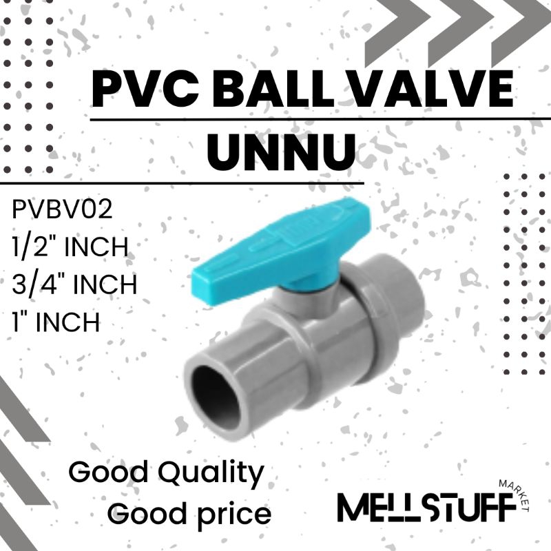 Jual PVC Ball Valve UNNU - PVBV02 3/4" Inch | Shopee Indonesia