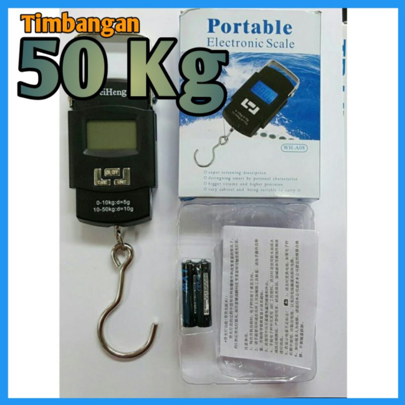 Jual Timbangan Gantung Digital 50 kg Timbangan Koper Tas | Shopee Indonesia