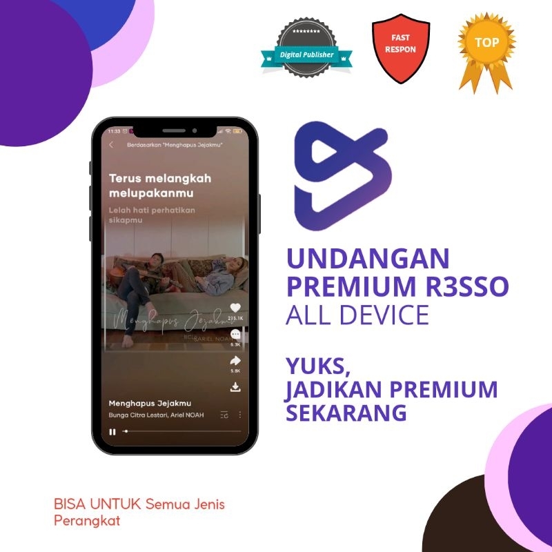 Jual Produk Resso VIP Premium | Semua Perangkat 1 Bln | Shopee Indonesia