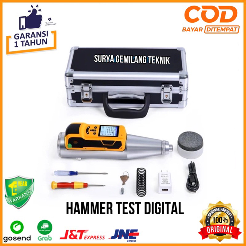 Jual Hammer Test Digital / Hammer Test Beton Digital / Alat Uji Beton ...