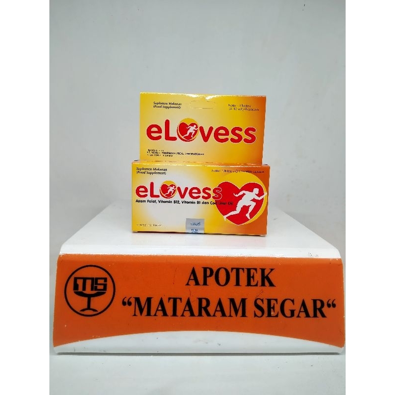 Jual ELOVESS BOX 30 KAPSUL VITAMIN SARAF & MENCEGAH ANEMIA | Shopee ...
