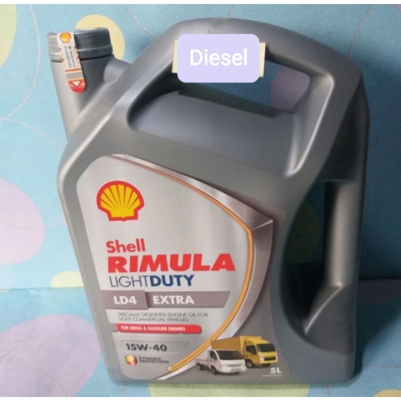 Jual oli mesin shell Rimula diesel LD4 Extra LIGHT Duty sae 15w-40 ...