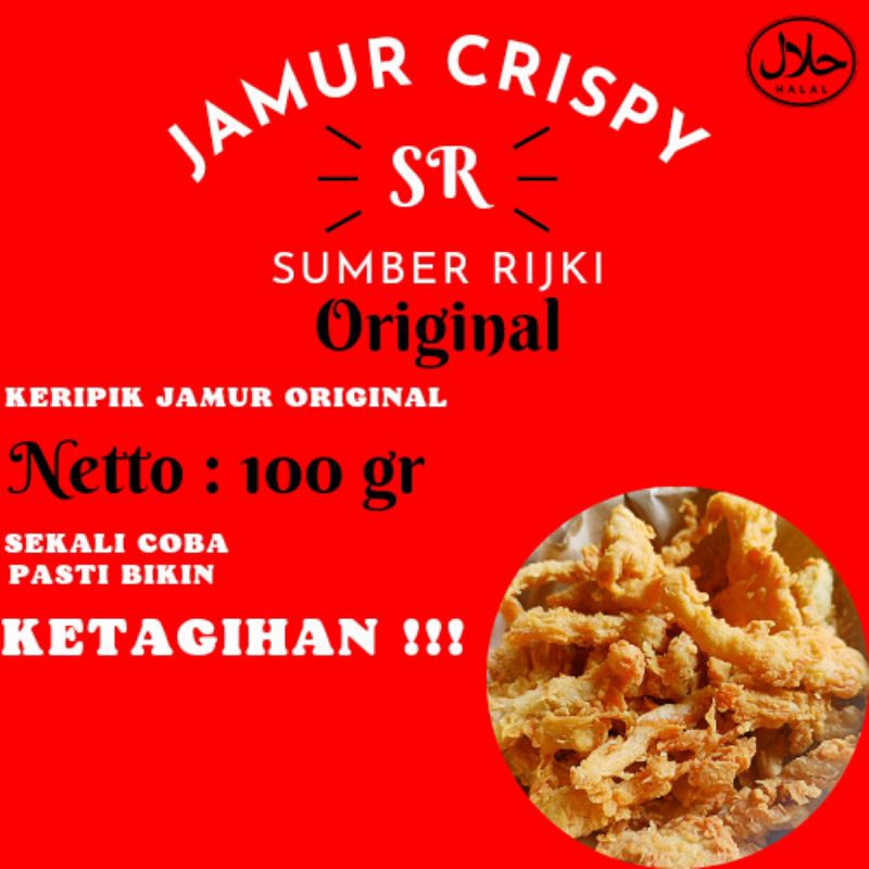 Jual jamur crispy original 100gr | Shopee Indonesia