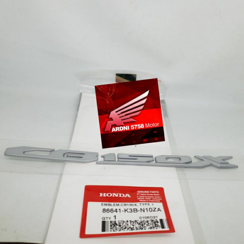 Jual EMBLEM CB150X STICKER STIKER TIMBUL 3D CB 150 X 86641K3BN10ZA ...