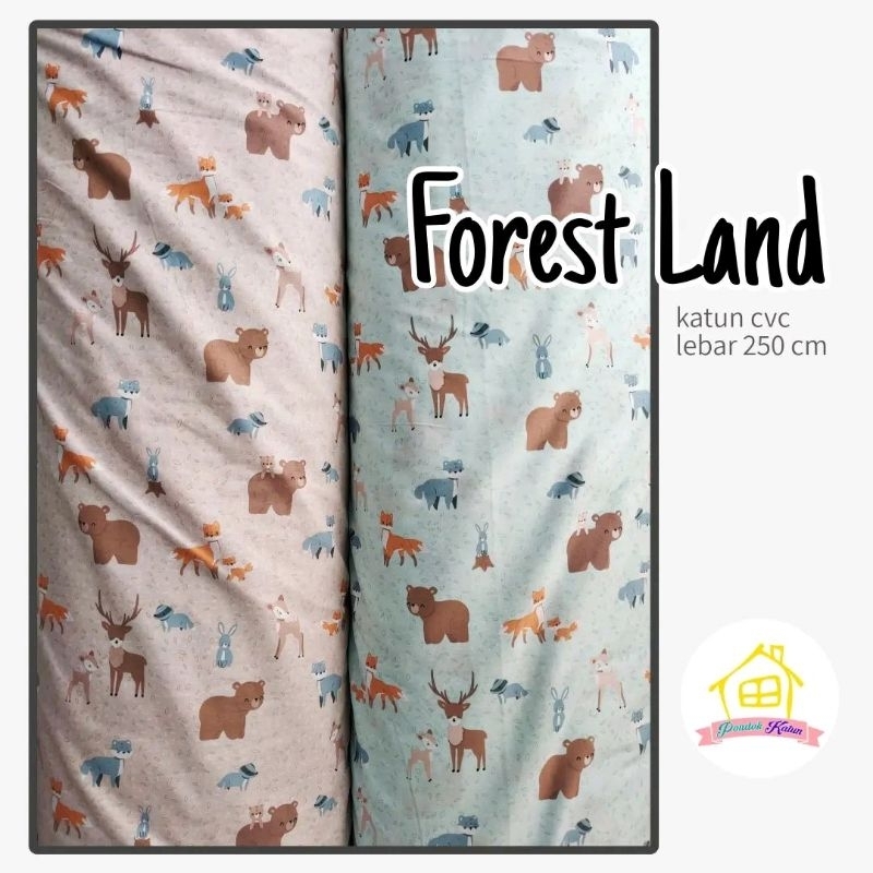 Jual KAIN KATUN CVC FOREST LAND | Shopee Indonesia
