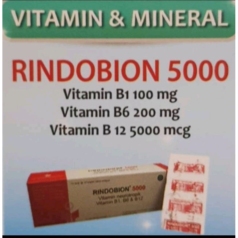 Jual Rindobion 5000- vitamin untuk syarat anda | Shopee Indonesia