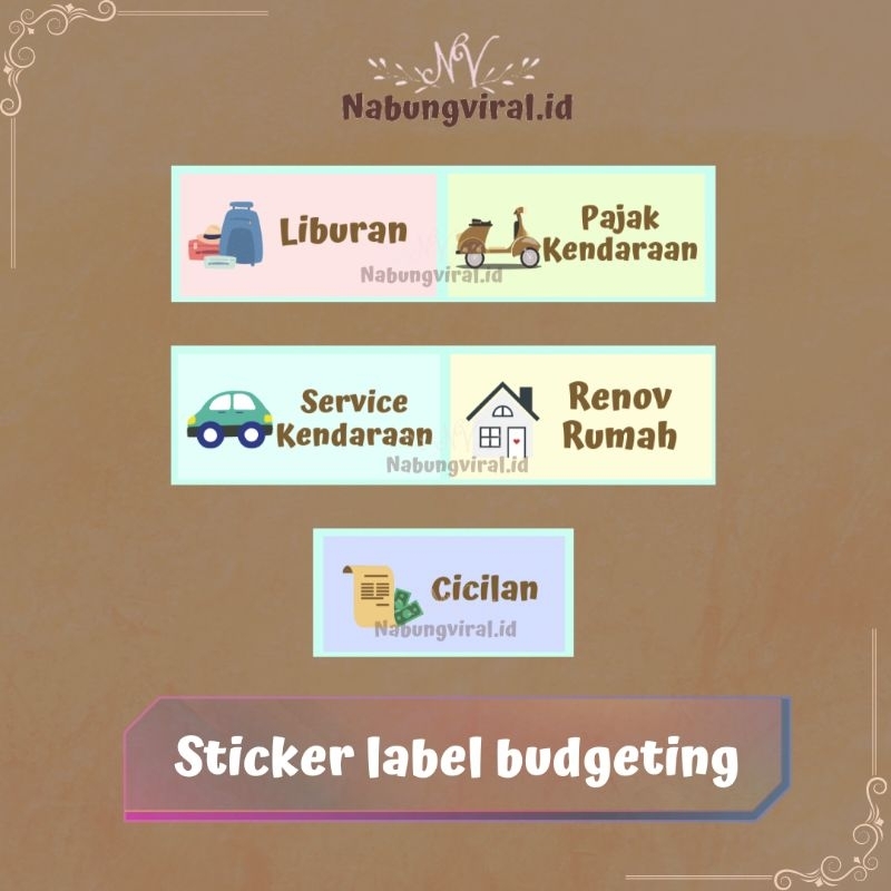 Jual STIKER BUDGETING / STIKER DOMPET KEUANGAN / STIKER DOMPET PINTAR ...