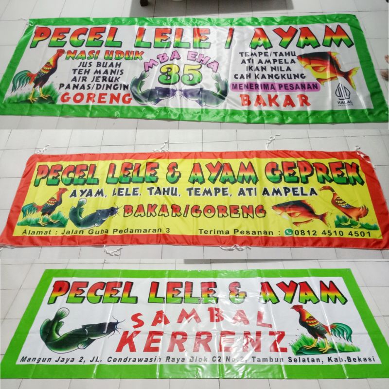 Jual Spanduk Banner Kain Pecel Lele Nasi Goreng Soto Lamongan Sate ...
