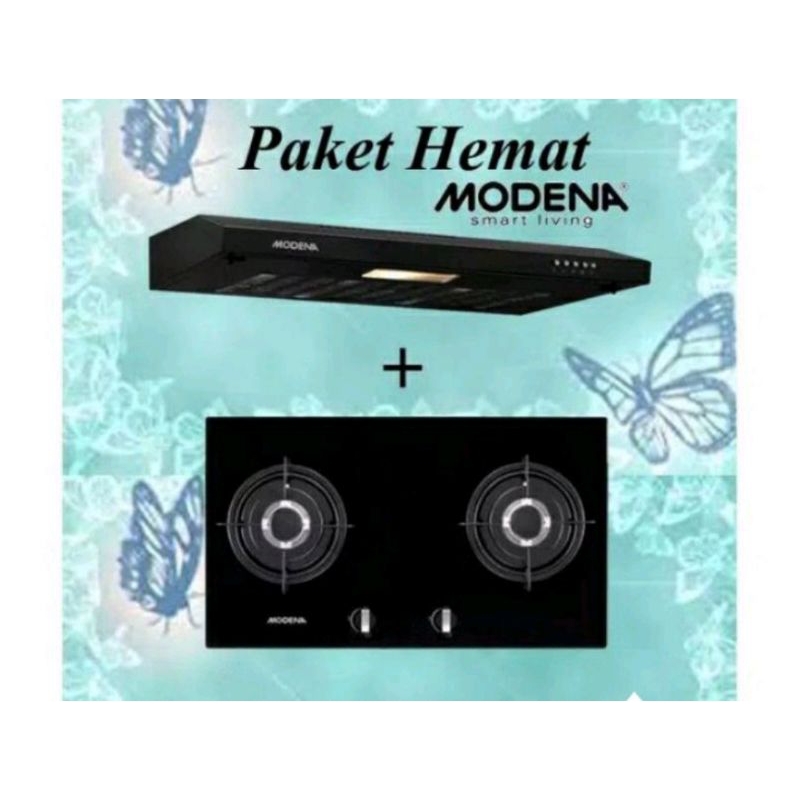 Jual Paket Kompor Modena Bh 0725 / Bh 2725 Gabk dan Cookerhood modena ...