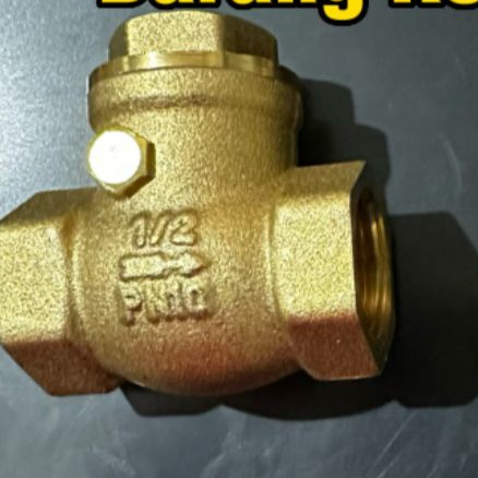 Jual CHECK VALVE KUNINGAN 1/2" 3/4" HIGH QUALITY // CHECK VALVE 1/2 ...