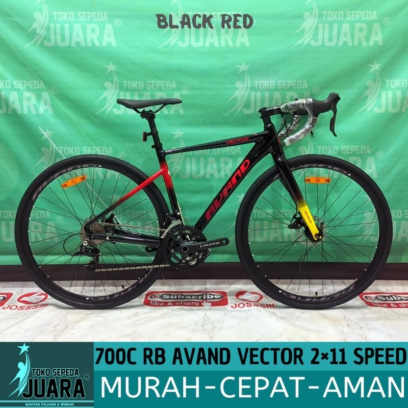 Jual SEPEDA BALAP AVAND VECTOR 2×11 SPEED ROADBIKE 700C DISC | Shopee ...