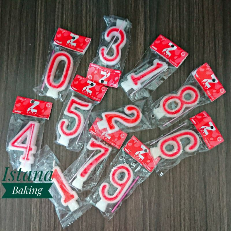 Jual Lilin Angka Ulang Tahun Merah Putih | Shopee Indonesia