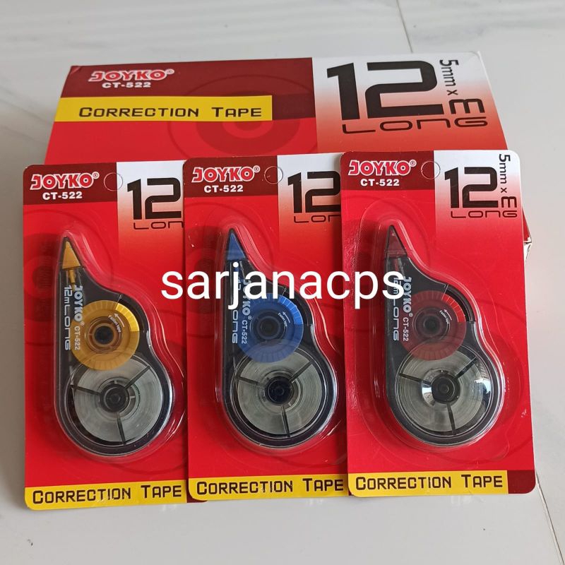 Jual STIPO KERTAS / TIPE X / CORRECTION TAPE JOYKO CT 522 | Shopee ...