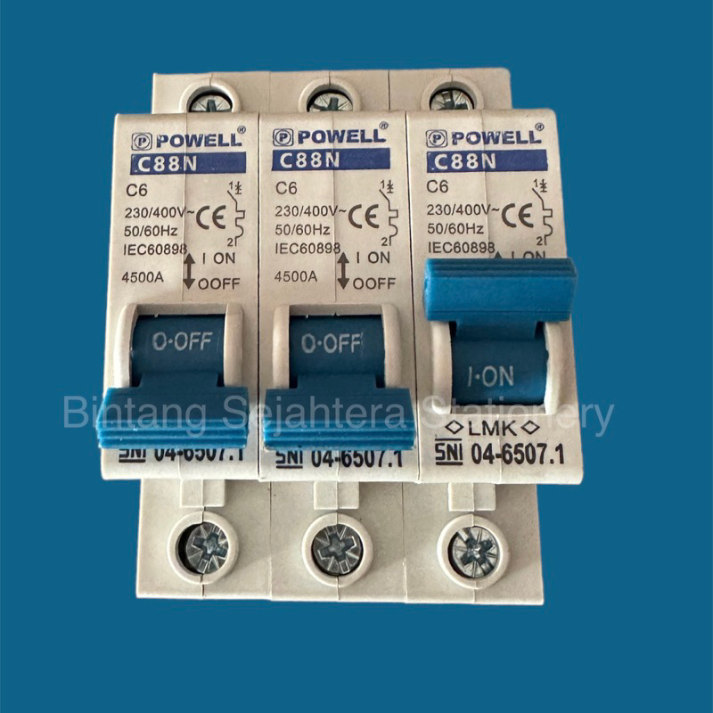 Jual MINI CIRCUIT BREAKER / STUT LISTRIK - MCB POWELL - C88N | Shopee ...