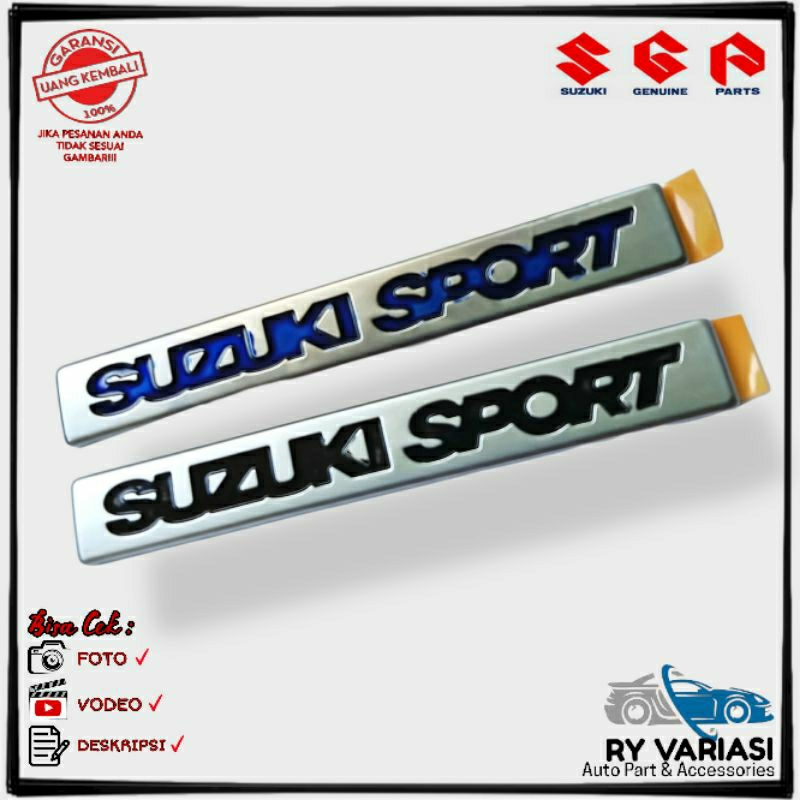 Jual Emblem SUZUKI SPORT original asli/ Tulisan Merk Logo Suzuki Sport | Shopee Indonesia