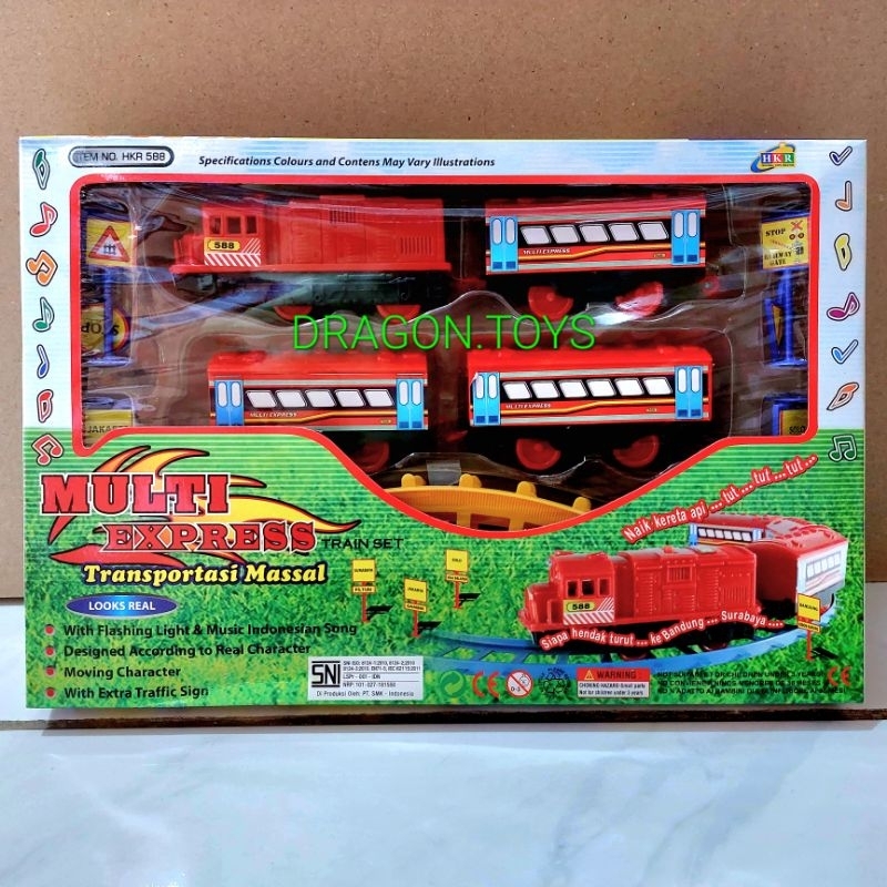 Jual Mainan Kereta Api Musik Naik Kereta Api Multi Express Train Set ...