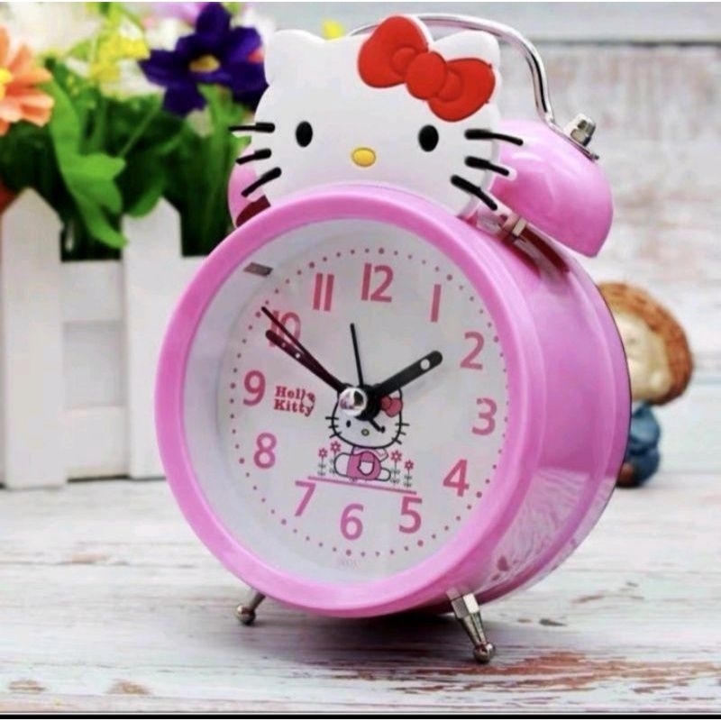 Jual Unik-Jam Beker Alarm Meja Hello Kitty/Dekorasi Meja Weker | Shopee ...