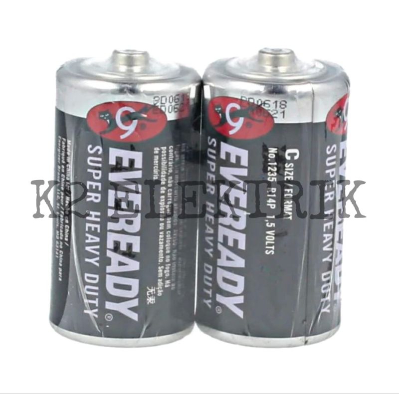 Jual BATRAI Tanggung Sedang Hitam 1,5 Volt EVEREADY | BATRAI TIPE C ...