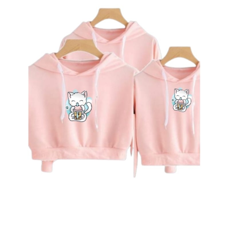 Jual QI,SWEATER HOODIE CROP TOP MEONG LUCU TERBARU BERKUALITAS USIA 3 ...