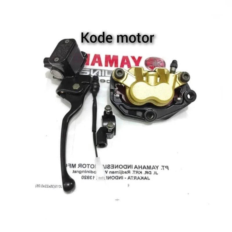 Jual Master Rem Set Assy + Kaliper Caliper Cakram Depan Yamaha Jupiter Z Burhan, Nouvo | Shopee ...