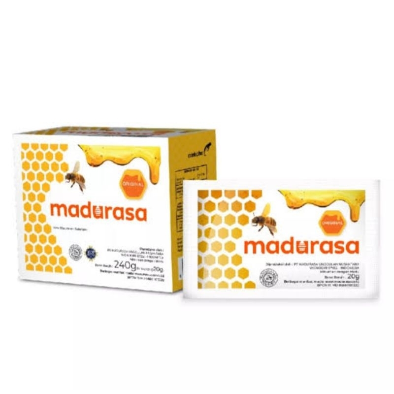 Jual madurasa sachet 12's original ori madu rasa isi 12 sachet / box | Shopee Indonesia