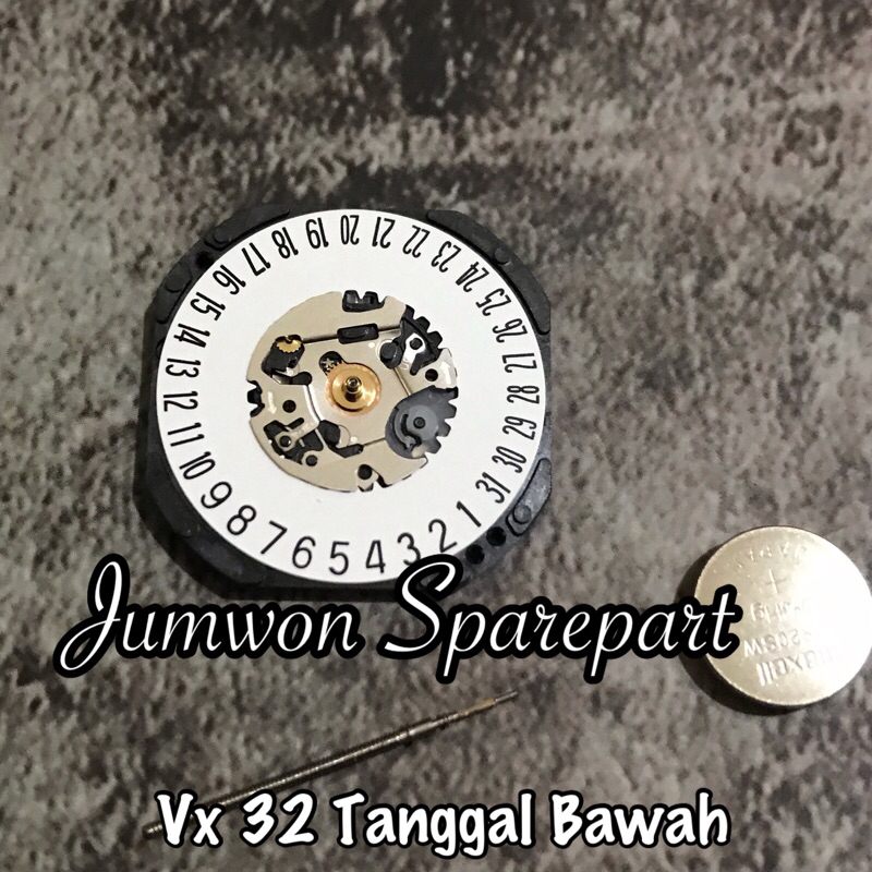 Jual Mesin Jam Tangan VX32 Original Mesin VX 32 Tanggal Samping Dan Bawah | Shopee Indonesia