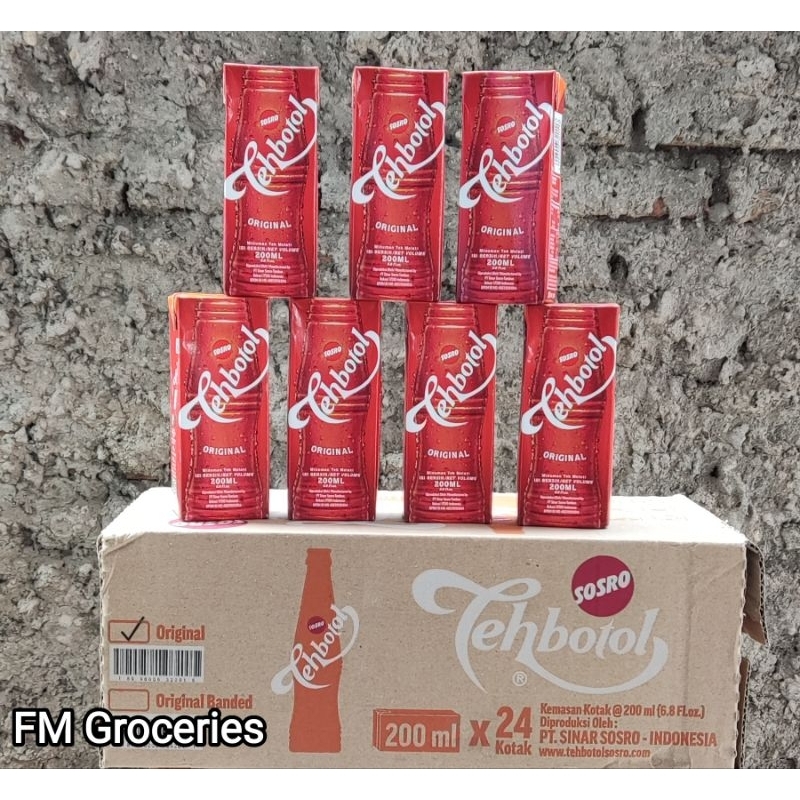 Jual Teh botol Sosro 200ml isi 24 pcs | Shopee Indonesia