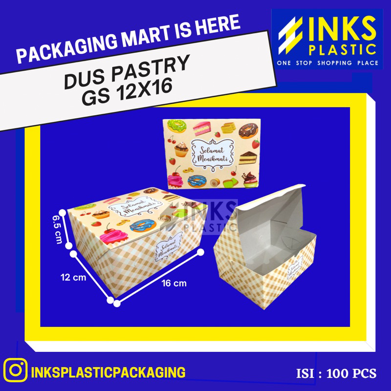 Jual DUS SNACK 12×16 MOTIF PASTRY KUE (100 PCS) | Shopee Indonesia