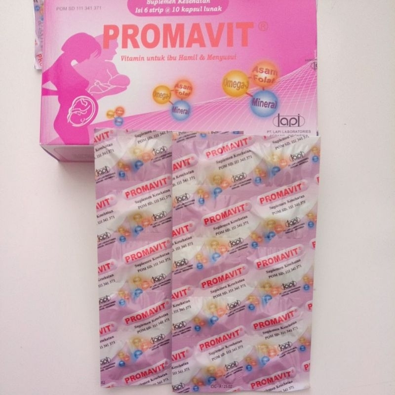 Jual Promavit / Strip @ 10 Kapsul / Suplemen Ibu Hamil & Menyusui ...