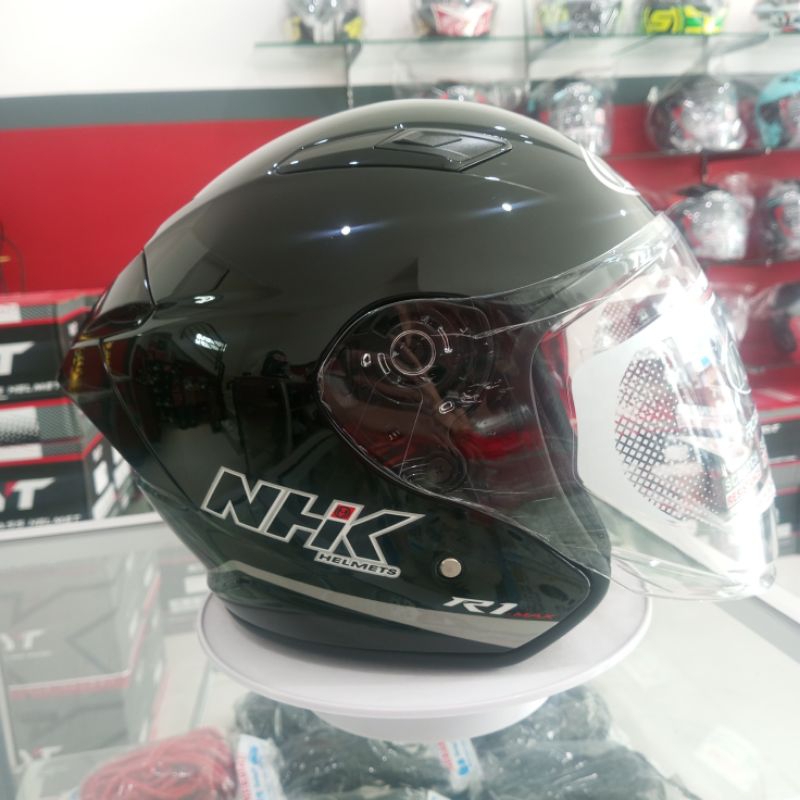 Jual Helm NHK R1 Max Solid Black Original | Shopee Indonesia