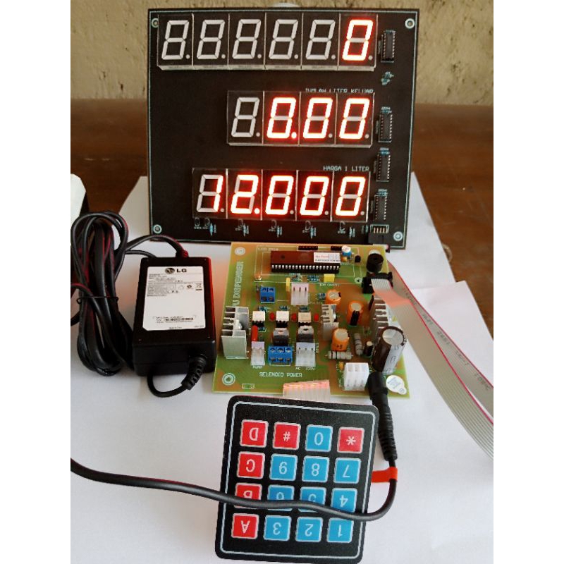 Jual Modul CPU Set Pom MiniI Program Atmega 16 Display Segmen Seven ...