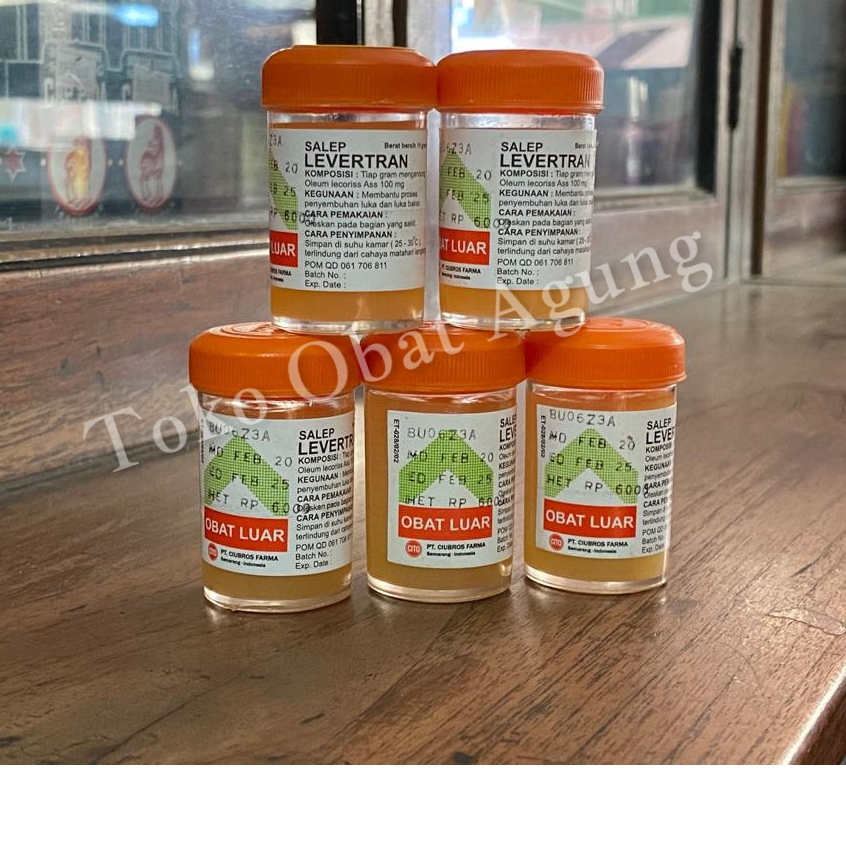 Jual Salep Levertran 15 gr. Salep Mambantu Proses Penyembuhan Luka ...