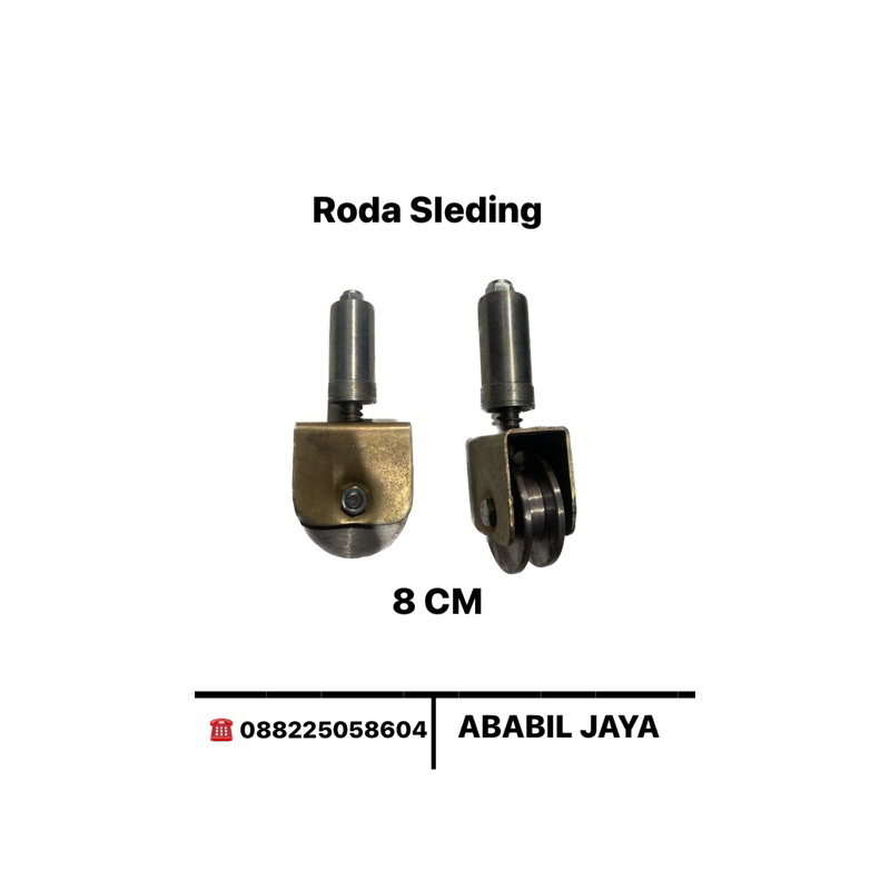 Jual RODA SLEDING BESI SUPER RODA PAGAR UKURAN 8CM | Shopee Indonesia