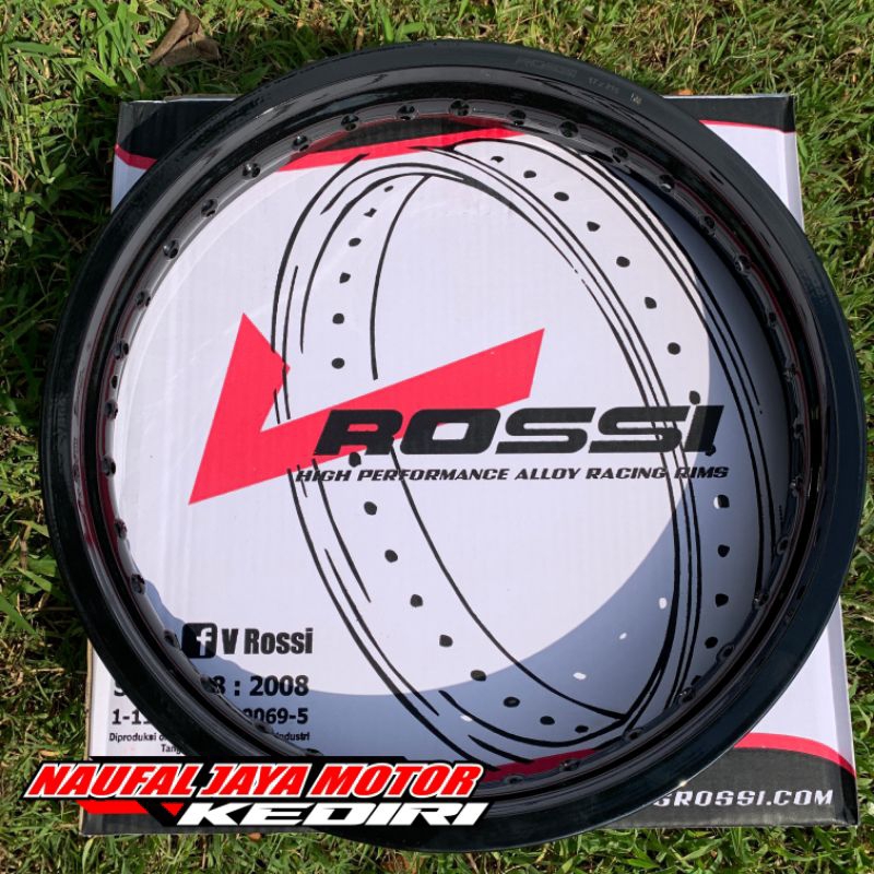 Jual VELG ROSSI RING 17 LEBAR 215 HITAM GLOSSY BUKAN DOFF VELG VROSSI ...