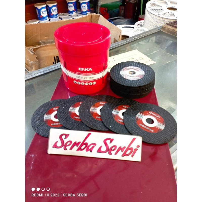 Jual (25PCS ENKA 4") Mata gerinda potong besi cutting wheel+botoL ...