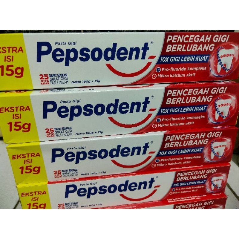 Jual Pepsodent pasta gigi white 190g+15g | Shopee Indonesia