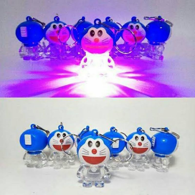 Jual GANTUNGAN KUNCI DORAEMON LED / GANTUNGAN LED DORAEMON / KEY CHAIN ...