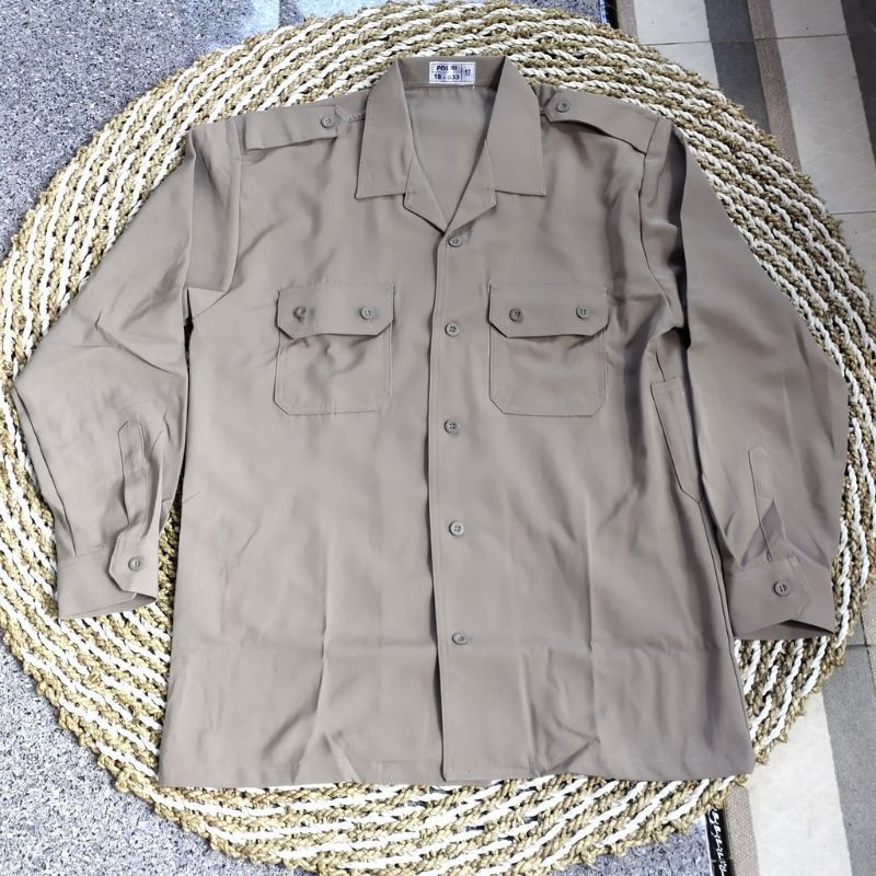 Jual Baju saja PDL SUS coklat jatah polri /baju pdh lengan panjang ...