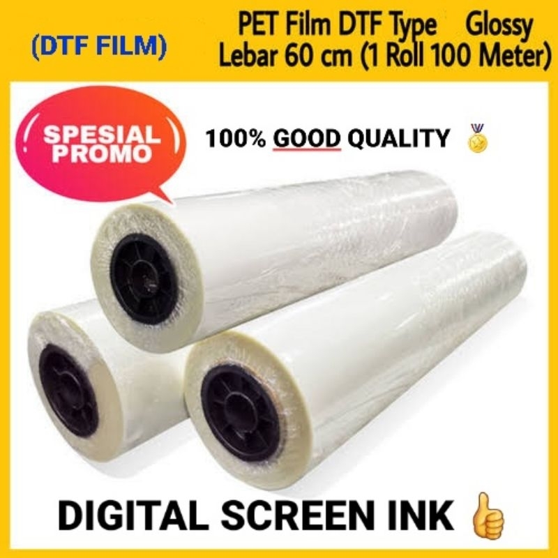 Jual pet film dtf roll digital print sablon baju dtf | Shopee Indonesia
