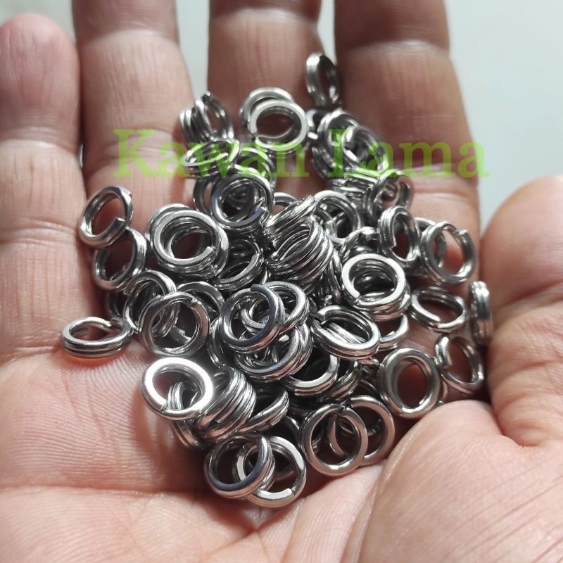 Jual Split Ring Stainless Steel 304 Assist Hook Metal Jig Lure , isi 100pcs | Shopee Indonesia